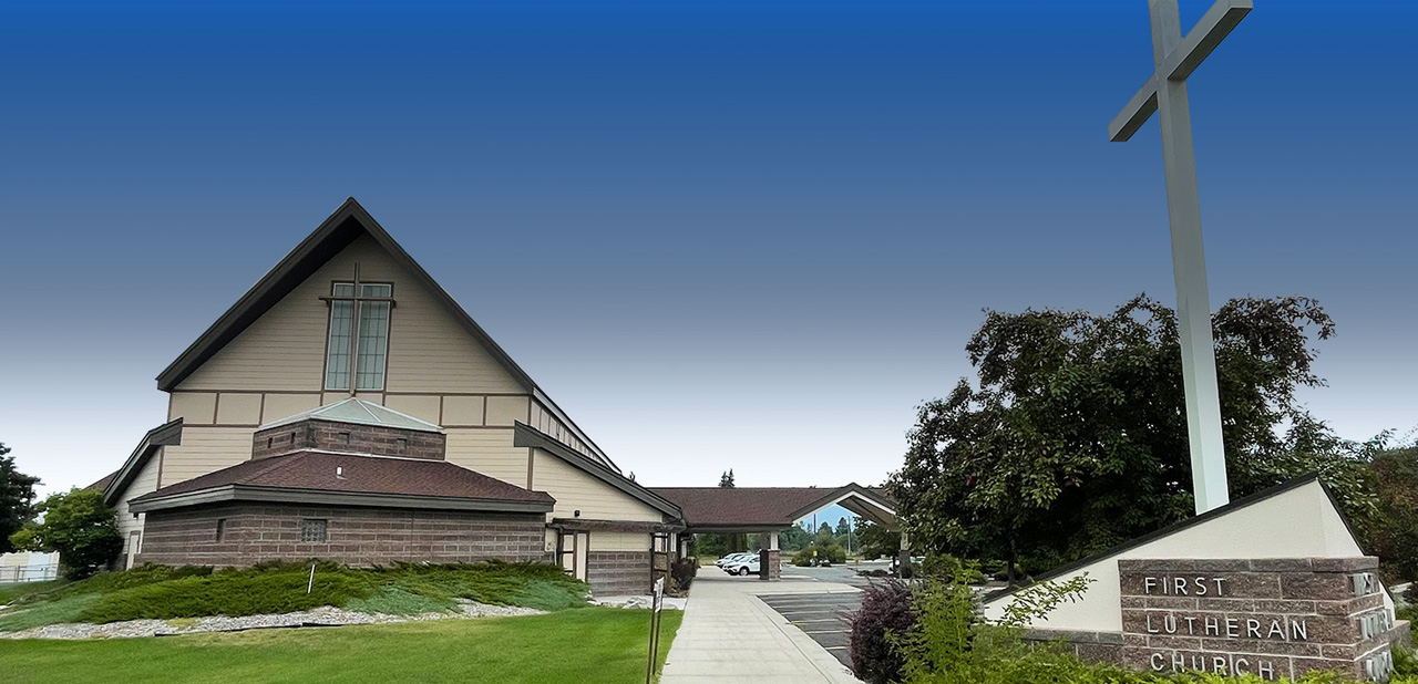 Contact First Lutheran Church; Sunday services at 8:30 and 11:00